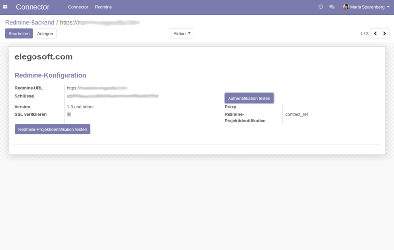 Odoo Redmine Connector - elego Software Solutions GmbH